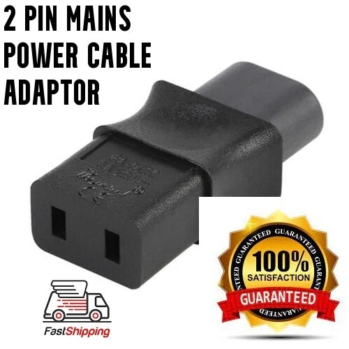 2 PIN MAINS Power Cable Lead Adapter Vintage Marantz Roland Revox Korg ...