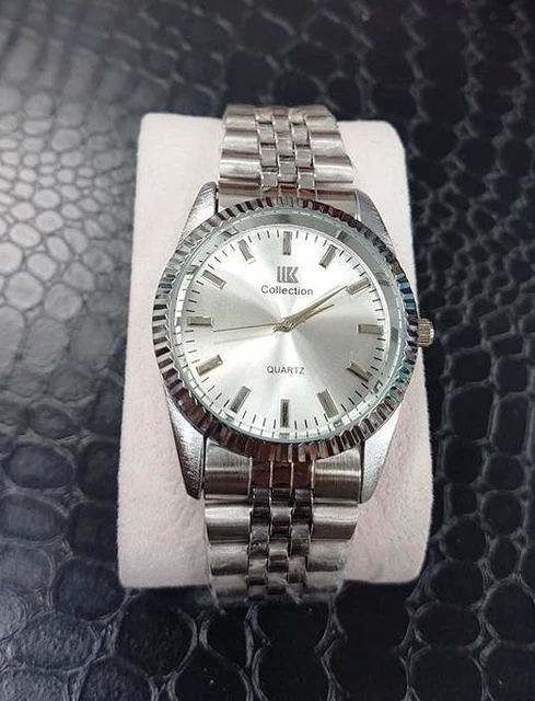 MONTRE POIGNET IK Collection Homme Femme Analogique Quartz Argent Quad ...