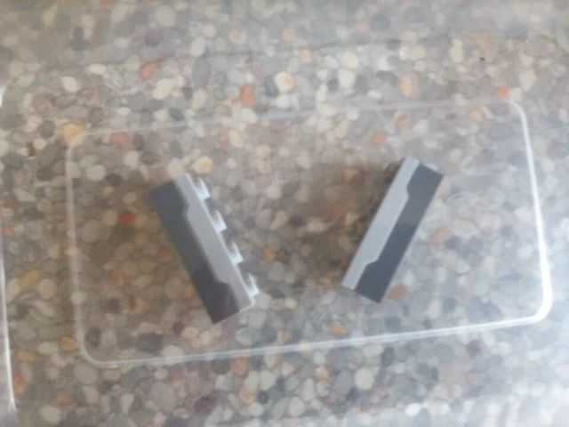 LEGO PART 15400 1x4 brick with spring shooting mechanism x2 grey (f40 ...