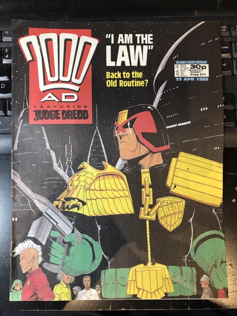 2000AD FEATURING JUDGE Dredd Prog 571 23rd April 1988 - Strontium Dog ...