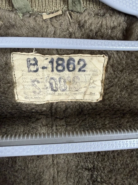 VINTAGE 1948 40’S US ARMY Men’s Field Jacket Pile Alpaca Fur Size 34R £ ...