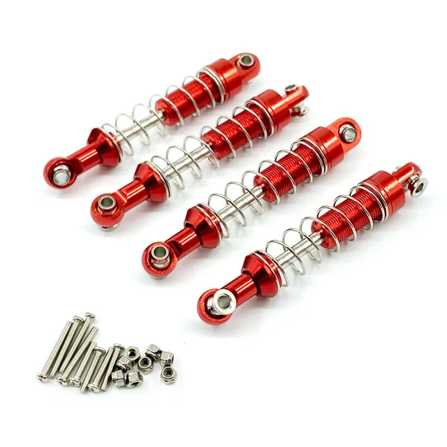 4PCS METAL RC Car Shock Absorber Spring Damper For WPL C14 C24 C34 MN ...