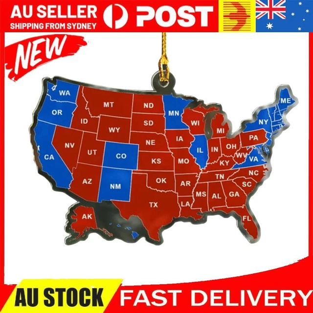 2024 ELECTION RESULTS Map Presidential Election Map Christmas Tree ...