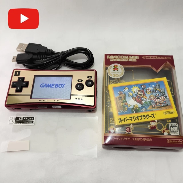 NINTENDO GAMEBOY MICRO Console Famicom Color w/Game 20th Anniversary ...