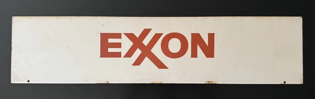 VINTAGE EXXON GAS Station Metal Sign $75.00 - PicClick