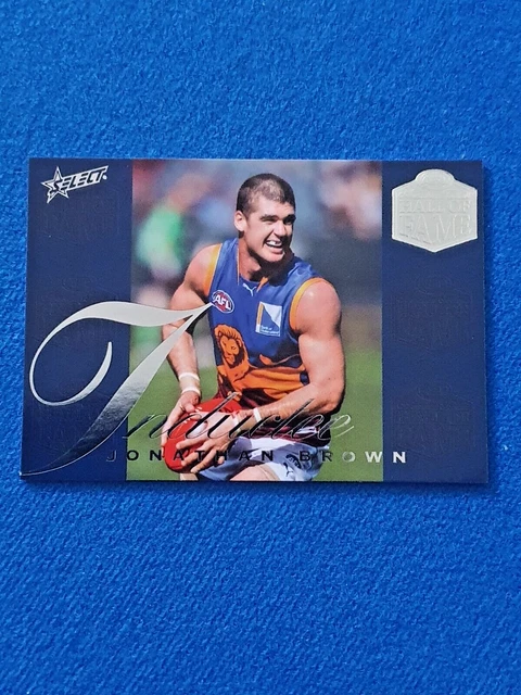 2024 AFL LEGACY Hall of Fame Inductee - Jonathan Brown, BRISBANE LIONS ...
