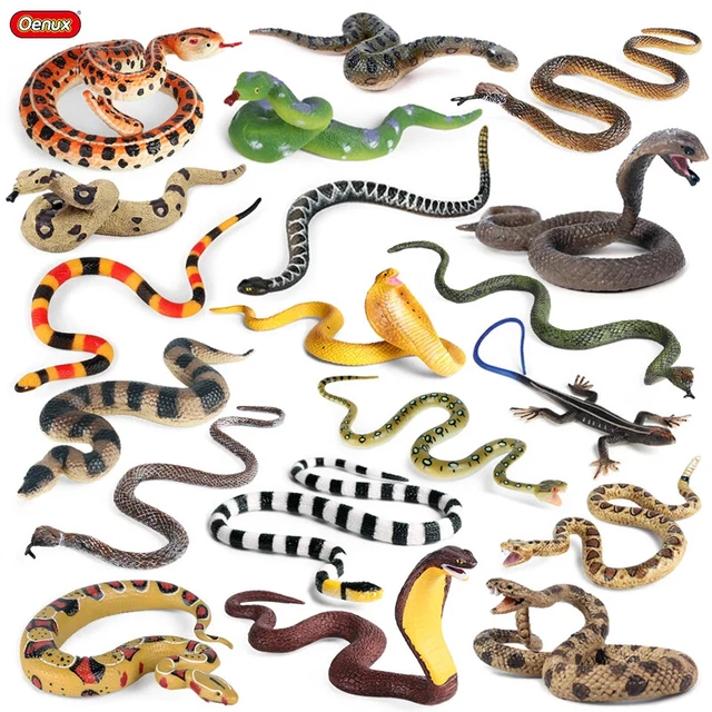 FAKE REALISTIC SNAKE Rubber Snakes Artificial Lifelike Scary Props ...