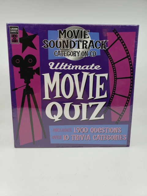 ULTIMATE MOVIE QUIZ Lagoon Games Trivia 1,900 Questions 10 Categories ...
