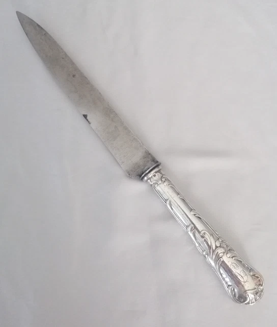 CHRISTOFLE MODÈLE CHRYSANTHEME couteau de service art nouveau métal ...