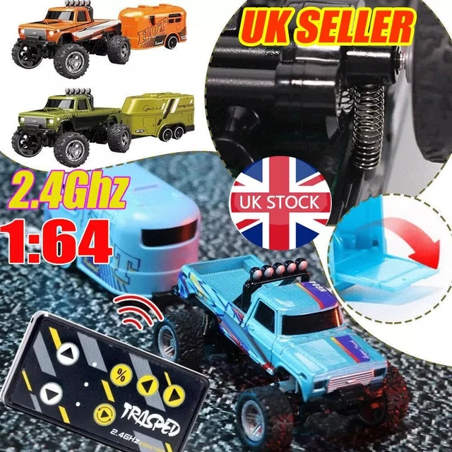 MINI RC MONSTER Truck Remote Control Car, All Terrain Off-Road Truck ...