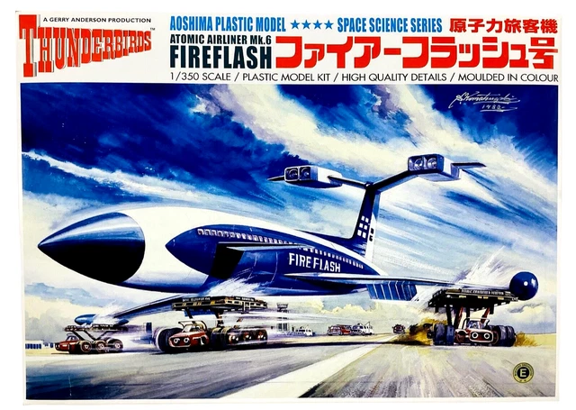 THUNDERBIRDS ARE GO Fireflash 1:350 Scale Aoshima MODEL KIT Gerry ...