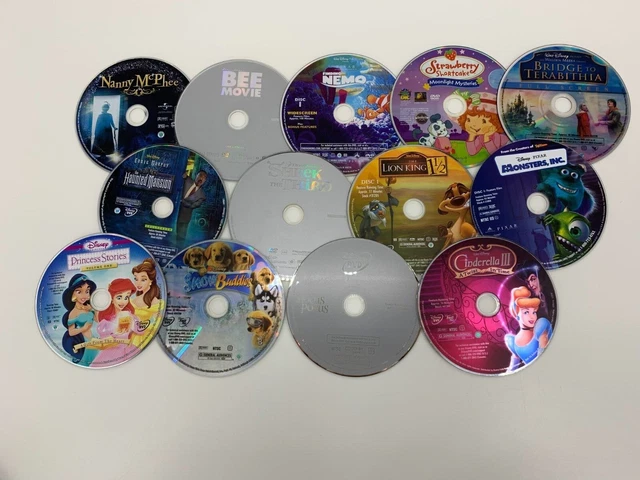 DISNEY DISC ONLY DVDs Lot of 13 - Hocus Pocus, Monsters Inc, Finding ...