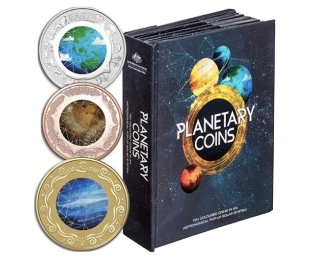 2017 PLANETARY COIN Collection Complete Set In Pop-Up Book Austrailian ...