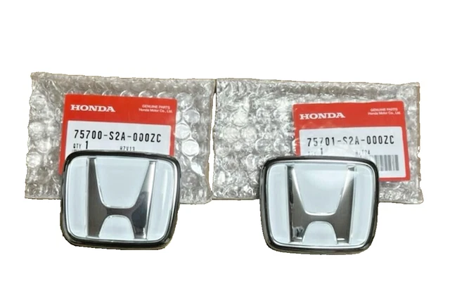 HONDA GENUINE S2000 S2K AP1 / AP2 White Emblem Badge Front Rear Pair ...