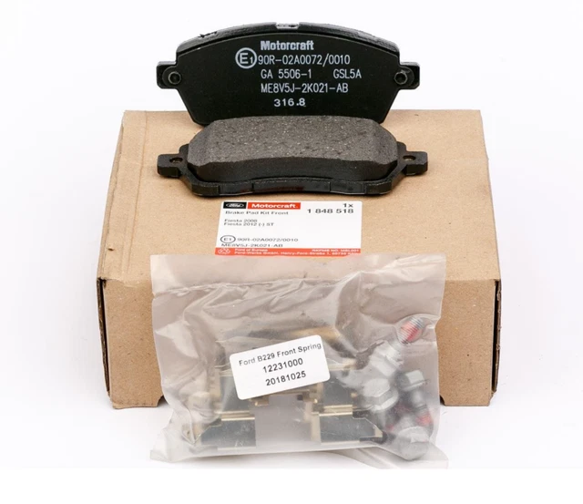 JEU DE PLAQUETTES de frein avant FORD FIESTA WT MK6 1848518 ME8V5J ...