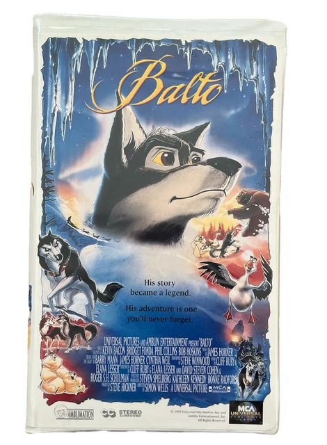 BALTO DOG UNIVERSAL 1995 Clamshell Case VHS Children's Movie $7.99 ...
