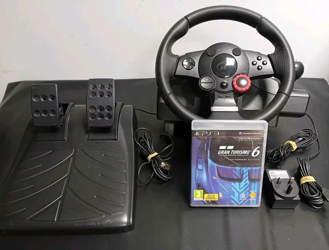 LOGITECH DRIVING FORCE GT Steering wheel & Pedals PS3 With Grand ...