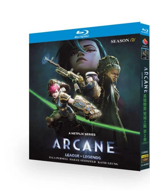 ARCANE: LEAGUE OF Legends:Season 2 2024 TV Series 2 Disc All Region Box ...
