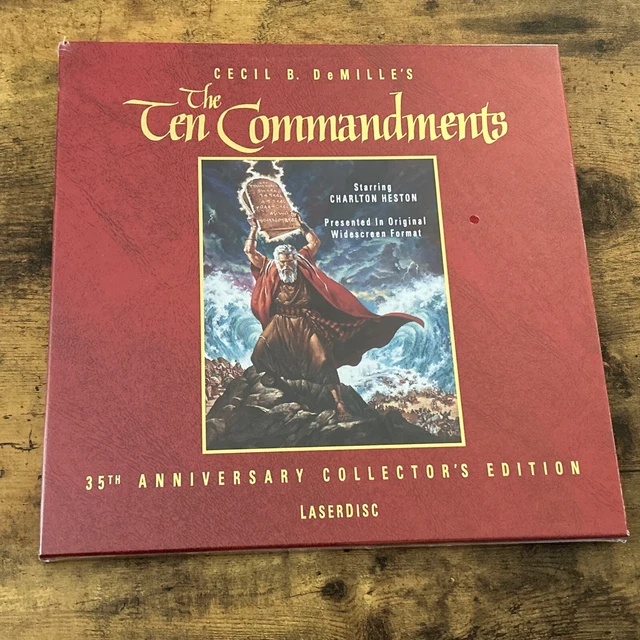 THE TEN COMMANDMENTS 12” Laserdisc 35th Anniversary Collector's Edition ...