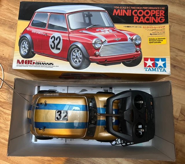 TAMIYA RC MINI Cooper Racing M-05 and Acoms RC transmitter & receiver £ ...