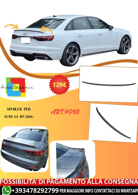 💫ART.4098 SPOILER PER Audi A4 B9 2016+💫 EUR 129,00 - PicClick IT