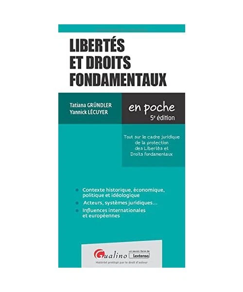 LIBERTÉS ET DROITS fondamentaux: Tout sur le cadre juridique de la protection d EUR 6,69 ...
