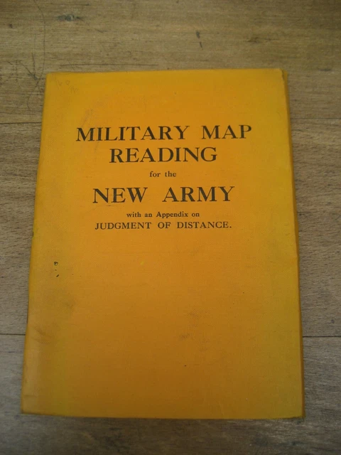 WW2 MILITARY MAP Reading for the New Army, British Army manual, use of ...