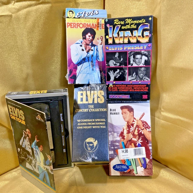 ELVIS PRESLEY VHS Lot 5 sealed + Live and Rare Moments collectible memorabilia £22.04 - PicClick UK