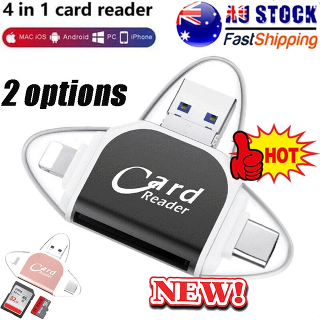 MULTI-PORT 4 IN1 Universal SD TF Card Reader HOT SALE $13.99 - PicClick AU