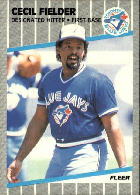 CARTE DE BASEBALL 1989 Fleer Toronto Blue Jays #232 Cecil Fielder EUR 1 ...