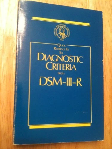 DIAGNOSTIC CRITERIA FROM Dsm-Iii-R Quick Reference $3.98 - PicClick