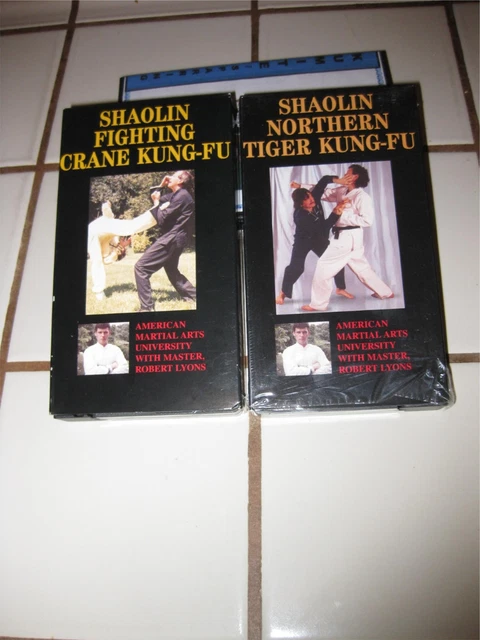 SHAOLIN NORTHERN TIGER & Crane Kung Fu 2 (DEUX) VHS excellent état + à neuf Maître Robert Lyons ...