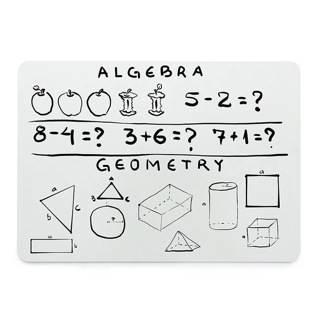 5PCS 15X21CM DESKTOP Small White Board Tabletop Easel Whiteboard Double ...