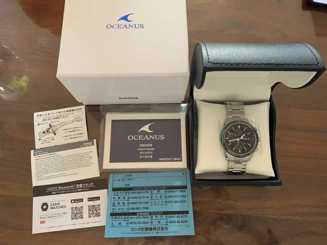 CASIO OCEANUS CLASSIC OCW-T4000D-1AJF Blue Solar Bluetooth Men's Watch New in... £603.69 ...