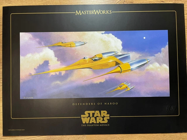 VINTAGE STAR WARS Douglas Doug chang Sith Space Concept Art Print ...