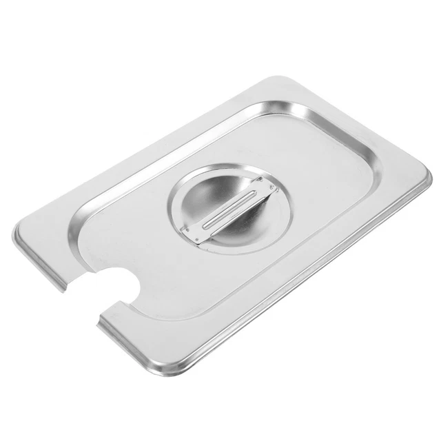 STAINLESS STEEL FOOD Container Lid Multi-functional Steam Ice Cream Pan ...