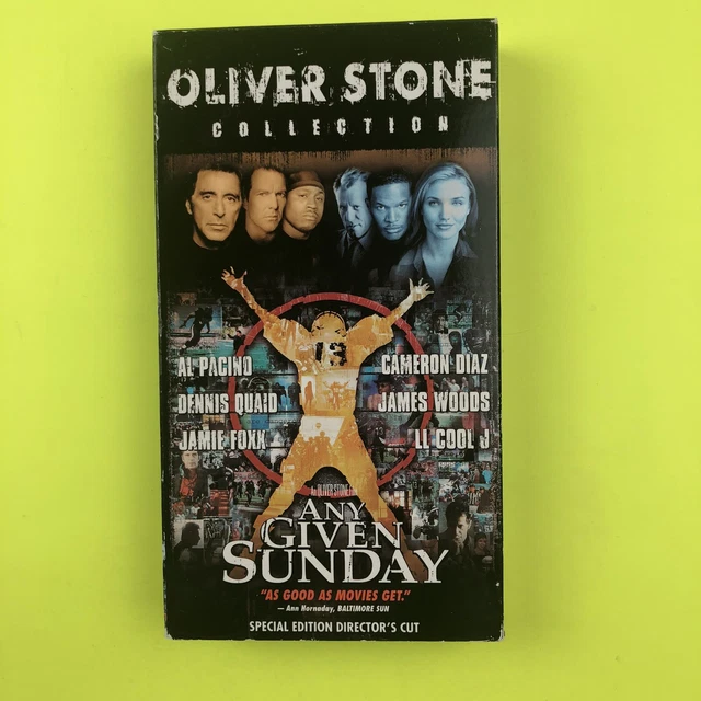 ANY GIVEN SUNDAY (VHS, 2001, Oliver Stone Collection, Directors Cut ...