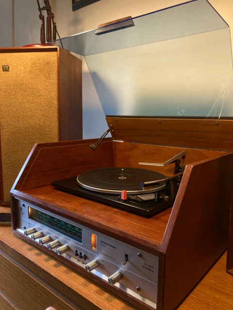 VINTAGE RECORD PLAYER, Garrard deck, Wharfedale Triton Speakers ...