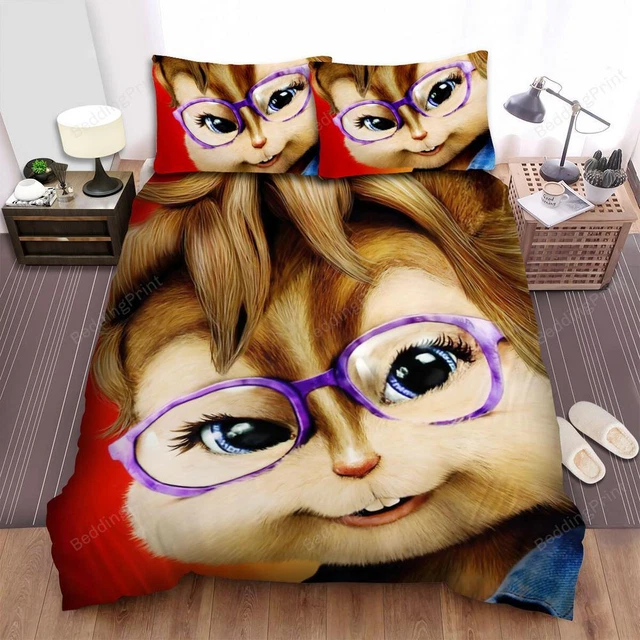 ALVIN AND THE Chipmunks Brittany Solo Poster Quilt Duvet Cover Set ...