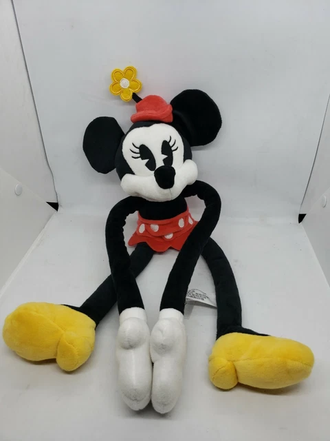 DISNEY PARKS LONG Arm OR Legs Comic Pie Eye Minnie Mouse 24" Plush Doll ...