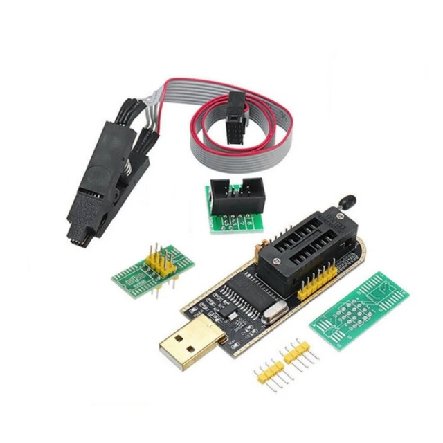 CH341A 24 25 Series EEPROM Flasher USB BIOS Programmer Mit SOIC8 Clip ...