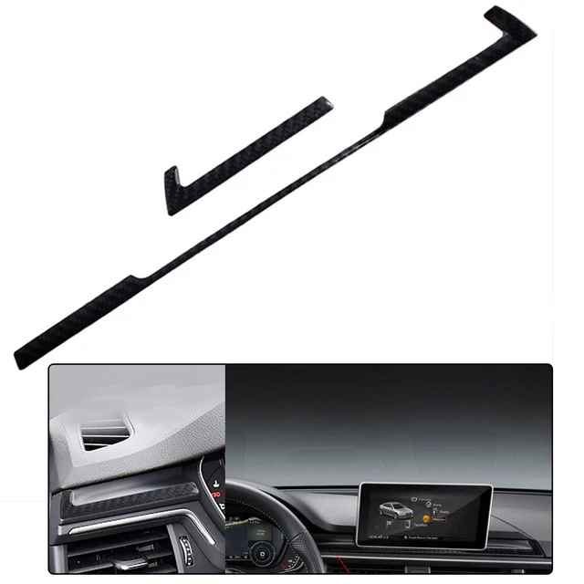 VEHICLE CARBON FIBER Driver Side Dashboard Trims Frame Sticker For Audi ...