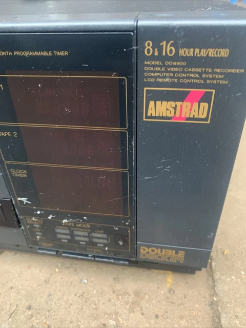 AMSTRAD DD8900 TWIN Double Decker VHS Video Cassette Recorder Player ...