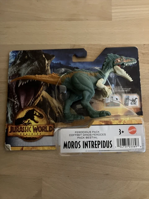 JURASSIC WORLD DOMINION Moros Intrepidus: Ferocious Pack Modellino Dino ...