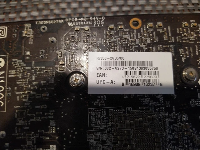 MSI ATI RADEON HD 7850 (2024 MB) (R7850-2GD5/OC) Graphics Card $34.61 ...