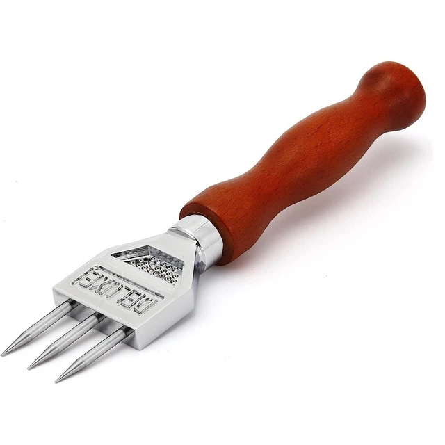 WOODEN HANDLE ICE Pick Stainless Steel Ice Chipper Crusher for Kitchen ...