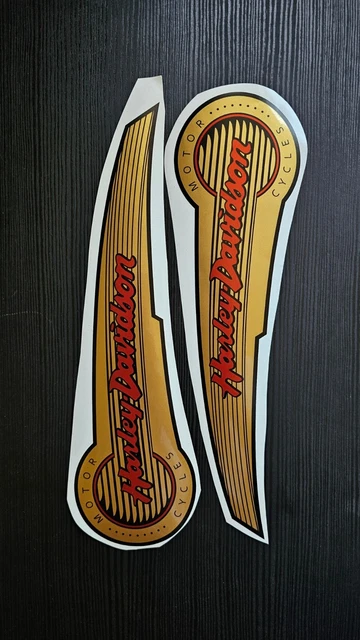 HARLEY-DAVIDSON RETRO Fuel Tank Decals Stickers kit_260x77 mm £36.00 ...
