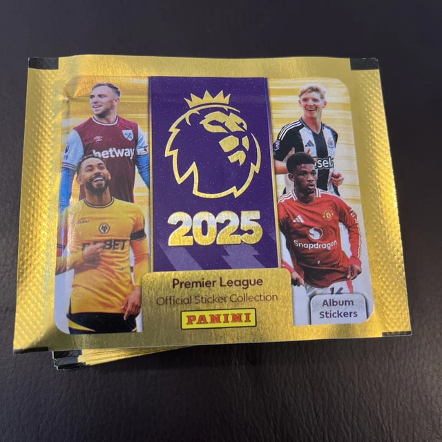 PREMIER LEAGUE 2025 official football stickers 27 packs £16.32 ...
