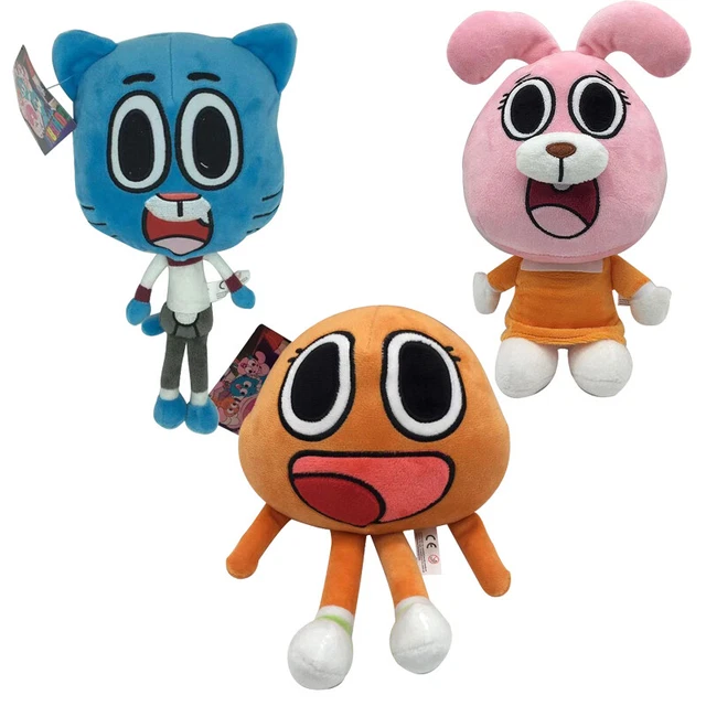 9.84& THE AMAZING World Of Gumball Darwin Plush Toy Soft Stuffed Doll ...
