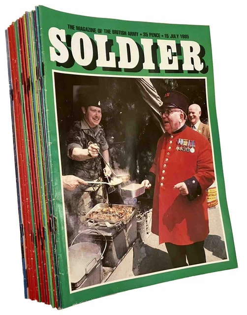 SOLDIER THE BRITISH Army Magazine 1980s Vintage Bundle 25 Issues 1985 ...